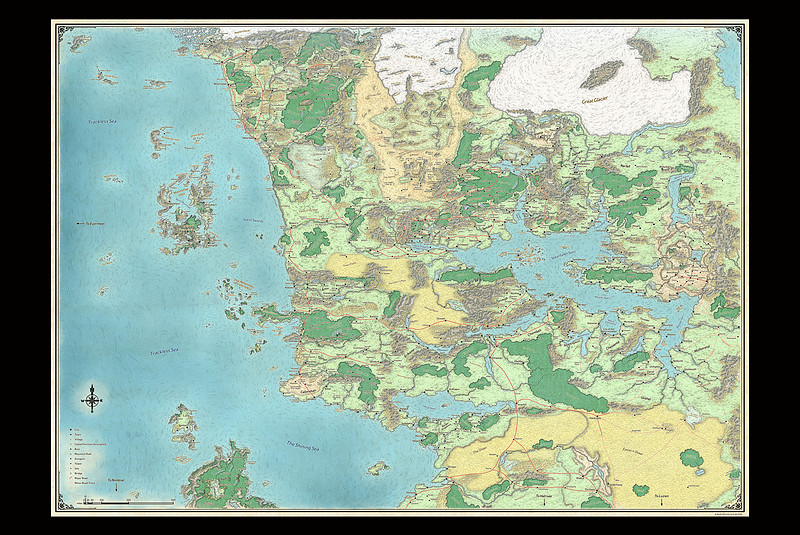 Mike Schley | Cartography Prints | Faerûn Atlas: 2025 (Artist's Print)